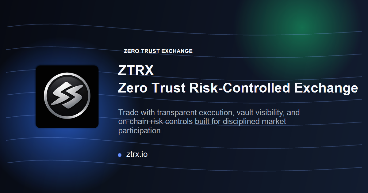 ZTRX - Zero Trust Risk-Controlled Exchange